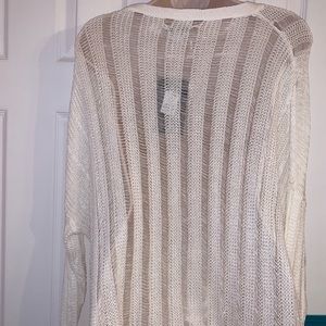 Fashion Nova | Tops | Catherine Sweater Sheer Net Shredded Distressed ...